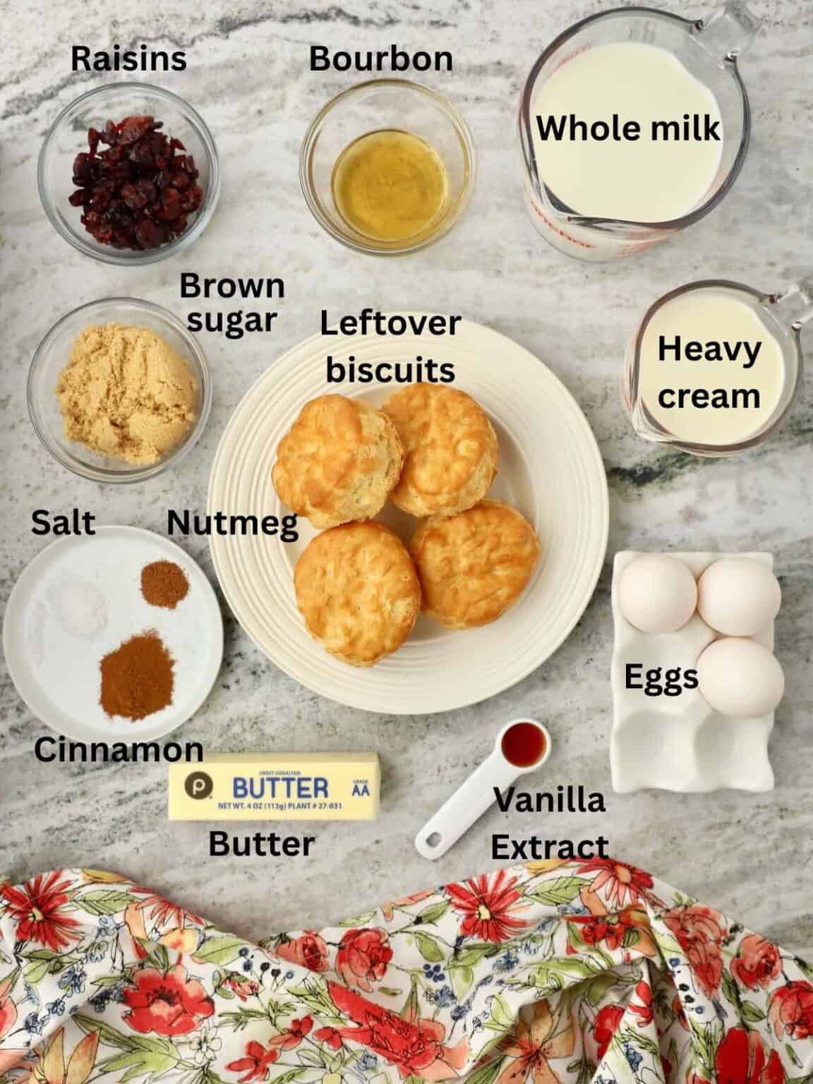 Bread Pudding with Leftover Biscuits (Southern Style) - Practical ...