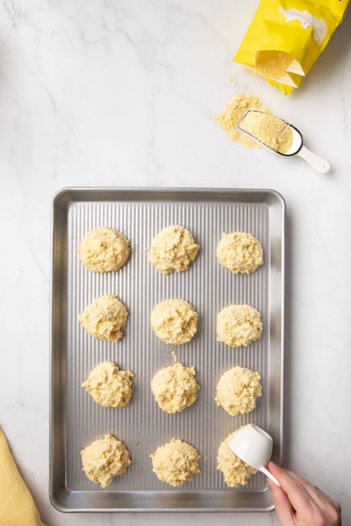 Flaky Honey Butter Biscuits – Easy Drop Cornmeal Biscuits