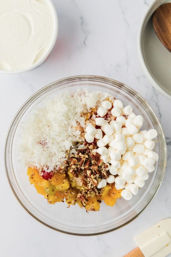 Ambrosia Fruit Salad with Cool Whip - Practical Southern Cooking